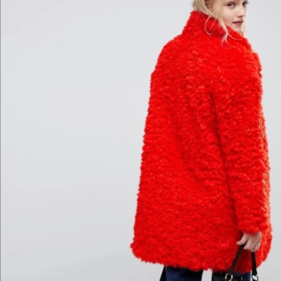 ASOS | Jackets & Coats | Asos Design Teddy Bear Texture Fluffy Coat 8 ...